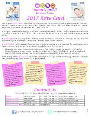 Fillable Online Since 2003 Mums Mail has been an indispensable resource ...