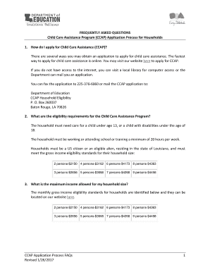Fillable Online Child Care Assistance Program (CCAP) Application ...