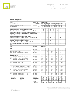 Fillable Online Issue Register Fax Email Print - pdfFiller