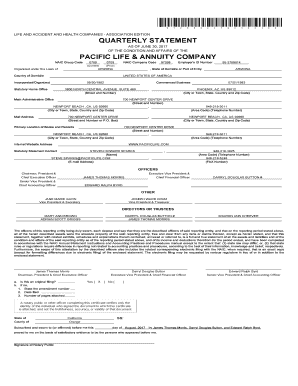 Fillable Online PACIFIC LIFE & ANNUITY COMPANY Fax Email Print - pdfFiller