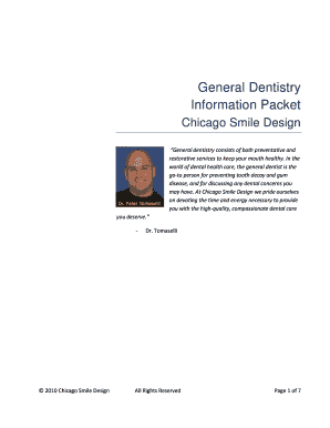 Fillable Online Chicago Smile Design Fax Email Print - pdfFiller