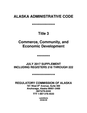 Fillable Online rca alaska Commerce, Community, and Fax Email Print ...