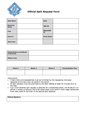 Fillable Online Official Split Request Form Fax Email Print - pdfFiller