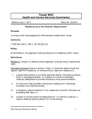 Fillable Online Texas WIC Fax Email Print - pdfFiller