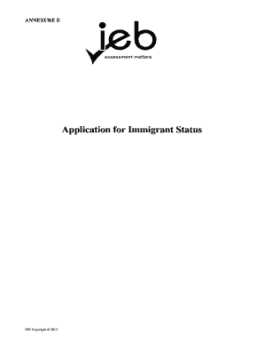 Fillable Online Application for Immigrant Status Fax Email Print ...