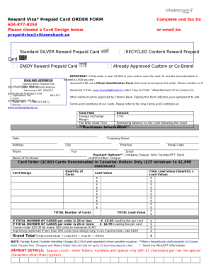 Reward Visa* Prepaid Card ORDER Complete and fax to: 604-877-8253 Doc ...