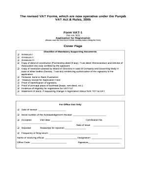 The revised VAT s, which are now operative under the Punjab VAT Act ...