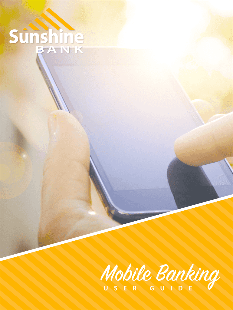 Fillable Online Welcome to Sunshine Mobile Banking Fax Email Print ...