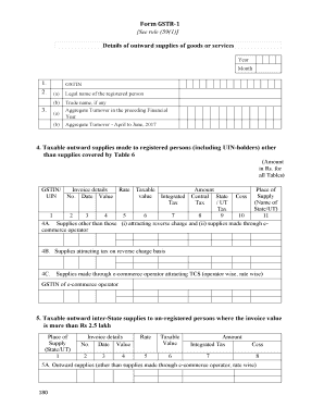 Fillable Online Form GSTR-1 Fax Email Print - pdfFiller