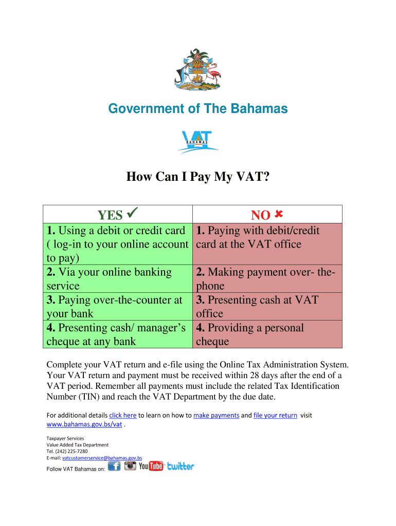 Fillable Online Government of The Bahamas Fax Email Print - pdfFiller