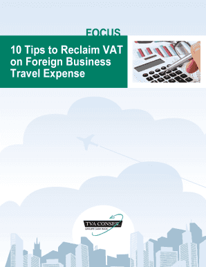 Fillable Online 10 Tips to Reclaim VAT Fax Email Print - pdfFiller