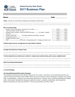Fillable Online Next 12 months Goals: Fax Email Print - pdfFiller