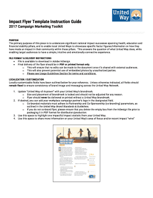 Fillable Online Impact Flyer Template Instruction Guide Fax Email Print ...