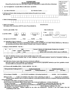 Fillable Online (Please fill up this Bio Data Form and make 5 copies of ...