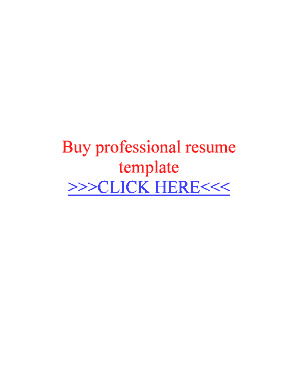 Fillable Online Buy professional resume template Fax Email Print ...