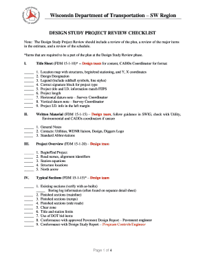 Fillable Online Wisconsin Department of Transportation SW Region Fax ...