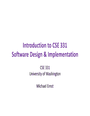 Fillable Online Introduction to CSE 331 Fax Email Print - pdfFiller