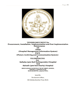 Fillable Online Procurement, Installation, Implementation and Post ...