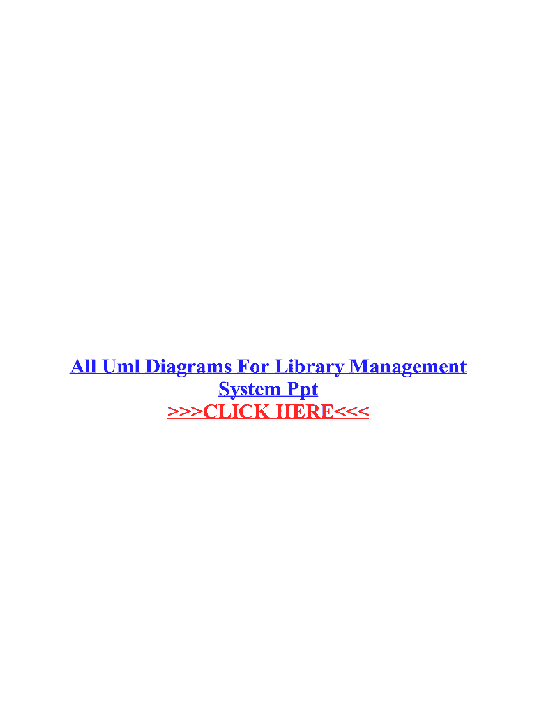 Fillable Online All Uml Diagrams For Library Management Fax Email Print ...