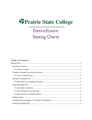 Fillable Online Seating Charts Fax Email Print - pdfFiller