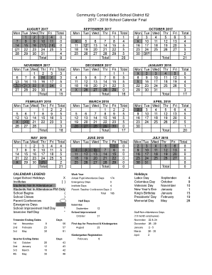 D62 Calendar - Fill Online, Printable, Fillable, Blank | pdfFiller