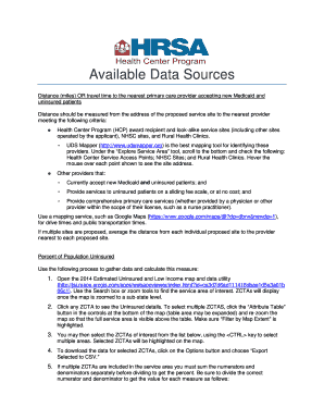Fillable Online bphc hrsa Available Data Sources Fax Email Print - pdfFiller