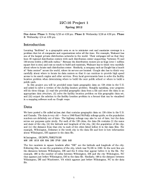 Fillable Online 22C:16 Project 1 Fax Email Print - pdfFiller