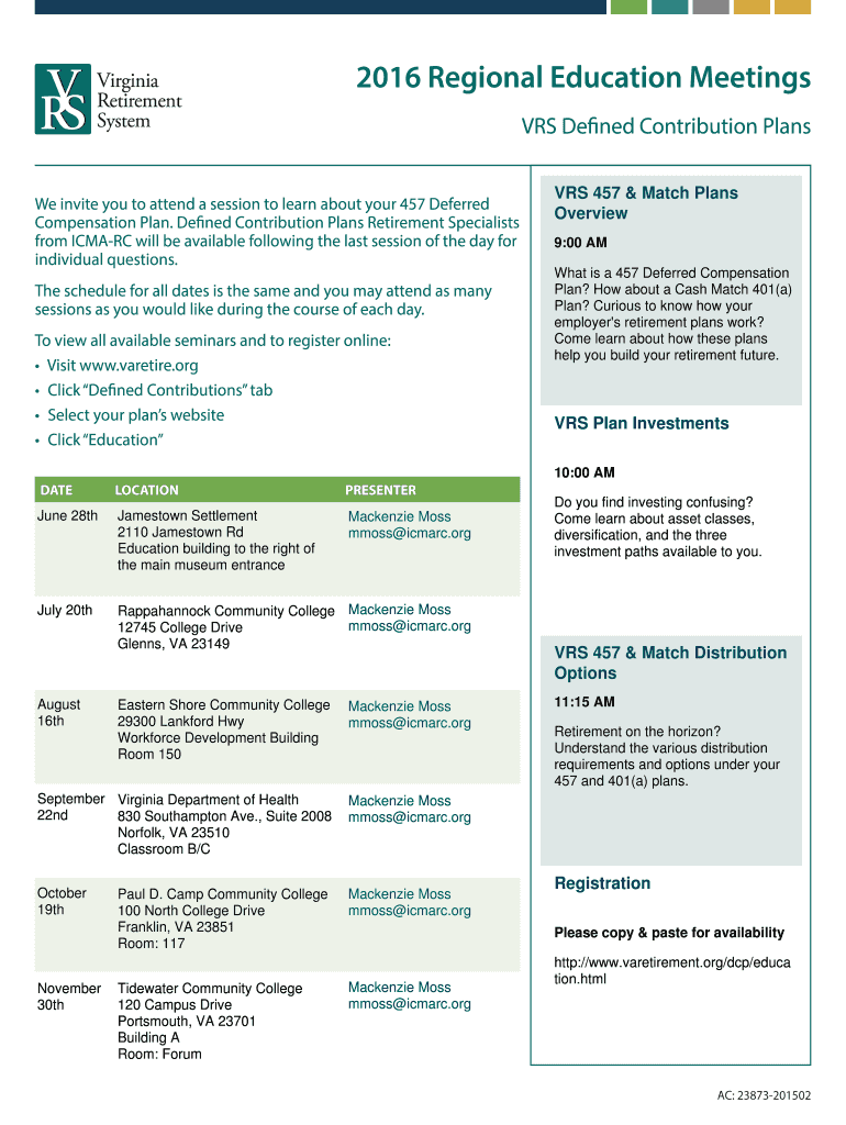 Fillable Online VRS Defined Contribution Plans Fax Email Print - pdfFiller