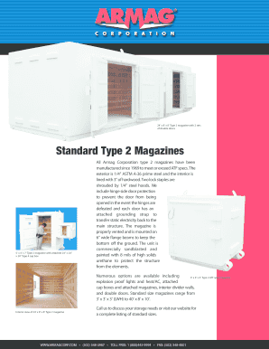 Fillable Online 24' x 8' x 8' Type 2 magazine with 2 sets Fax Email ...