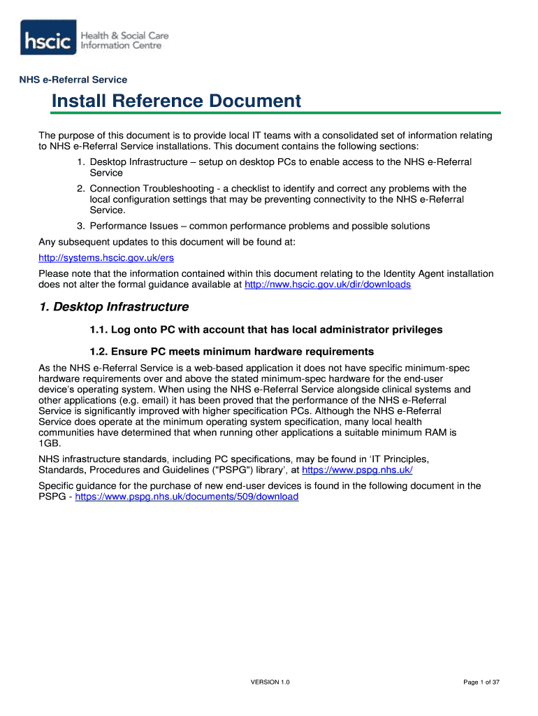 Fillable Online NHS e-Referral Service Fax Email Print - pdfFiller