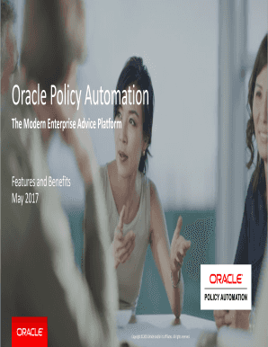 Fillable Online Overview of Oracle Policy Automation Fax Email Print ...