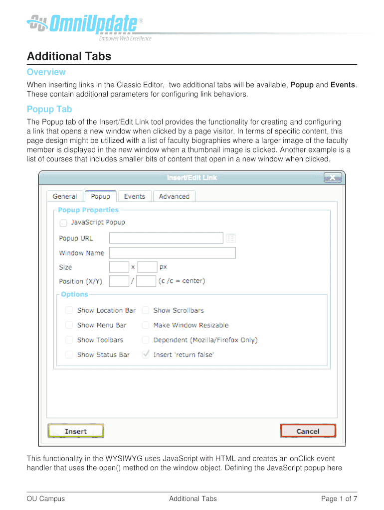 Fillable Online Additional Tabs Fax Email Print - pdfFiller