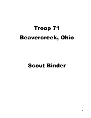 Fillable Online Troop 71 Fax Email Print - pdfFiller