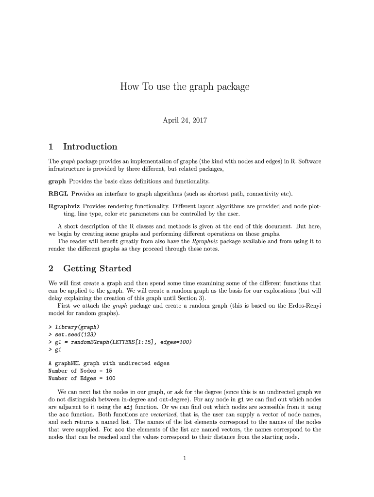 Fillable Online How To use the graph package Fax Email Print - pdfFiller