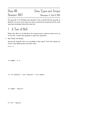 Fillable Online Data Types and Arrays Fax Email Print - pdfFiller
