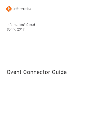 Fillable Online Cvent Connector Guide Fax Email Print - pdfFiller