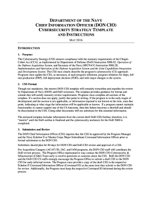 Fillable Online CHIEF INFORMATION OFFICER (DON CIO) Fax Email Print ...