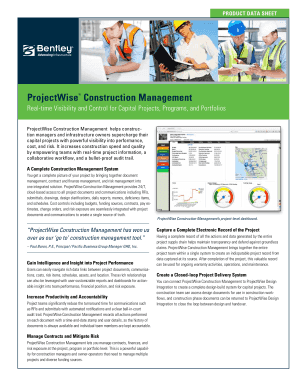 Fillable Online ProjectWise Construction Management Fax Email Print - pdfFiller