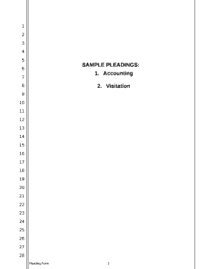 SAMPLE PLEADINGS: Doc Template | pdfFiller