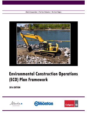 Fillable Online Environmental Construction Operations (ECO) Plan ...