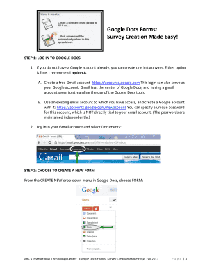 Fillable Online Google Docs Forms: Fax Email Print - pdfFiller