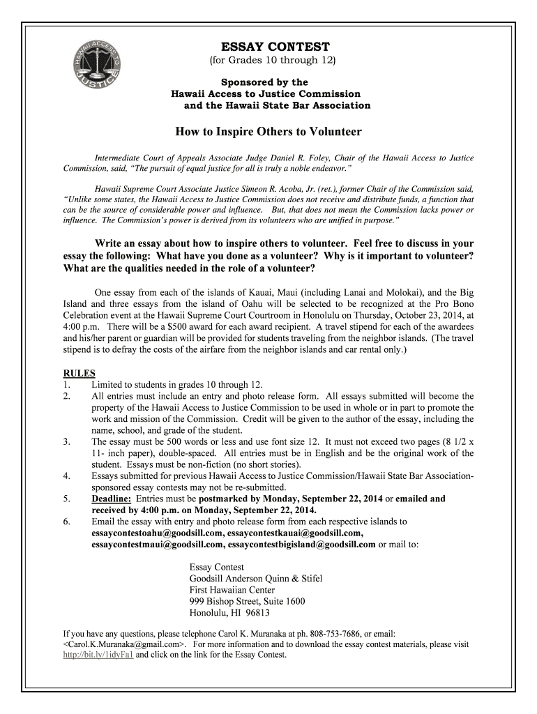 Fillable Online Hawaii Access to Justice Commission Fax Email Print ...