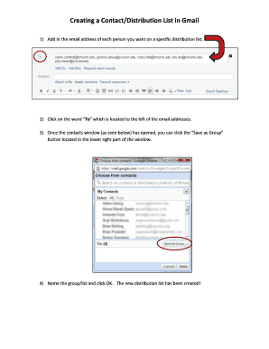 Fillable Online Creating a Contact/Distribution List in Gmail Fax Email ...