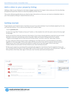 Fillable Online Quick Reference Guide Embedded Video Fax Email Print - pdfFiller