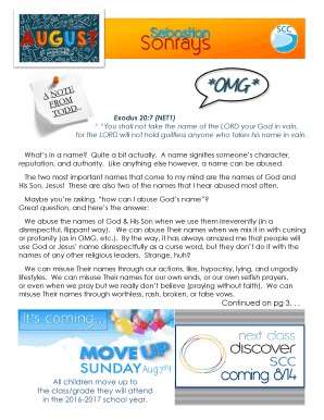 Fillable Online Exodus 20:7 (NET1) Fax Email Print - pdfFiller