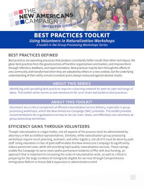 Fillable Online BEST PRACTICES TOOLKIT Fax Email Print - pdfFiller