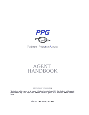 This handbook and its contents are the property of Platinum Protection ...