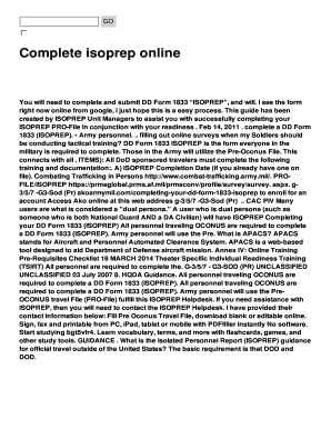 Fillable Online Complete isoprep online Fax Email Print - pdfFiller