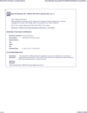 Fillable Online StandardS - NFPA Fax Email Print - pdfFiller