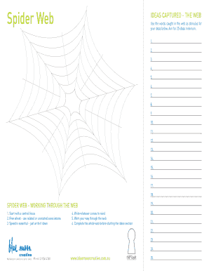 Fillable Online Spider Web Fax Email Print - pdfFiller